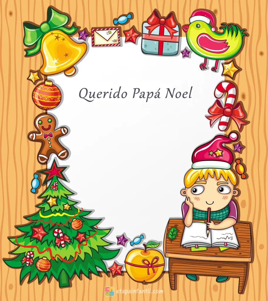 Carta a Papá Noel: 7 modelos para imprimir gratis - Etapa Infantil
