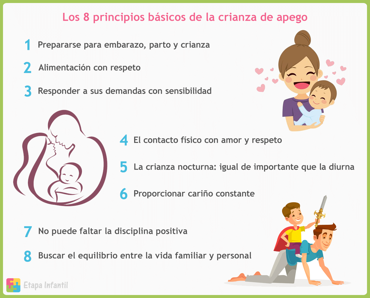 Qué es la crianza de apego: los 8 principios básicos - Etapa Infantil