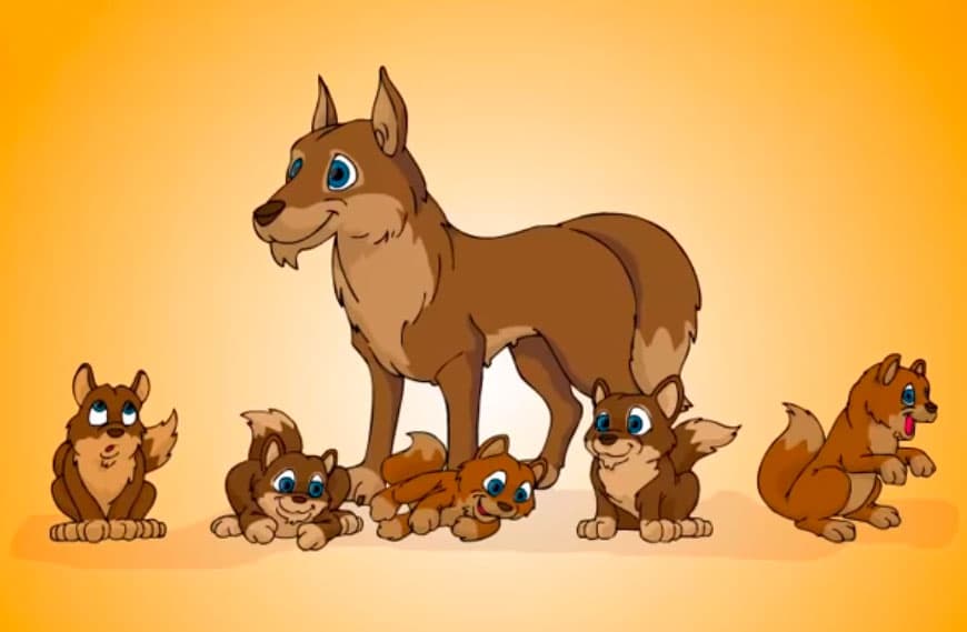 Cinco lobitos tiene la loba: Letra y canción - Etapa Infantil Cinco lobitos tiene la loba: Letra y canción - Etapa Infantil