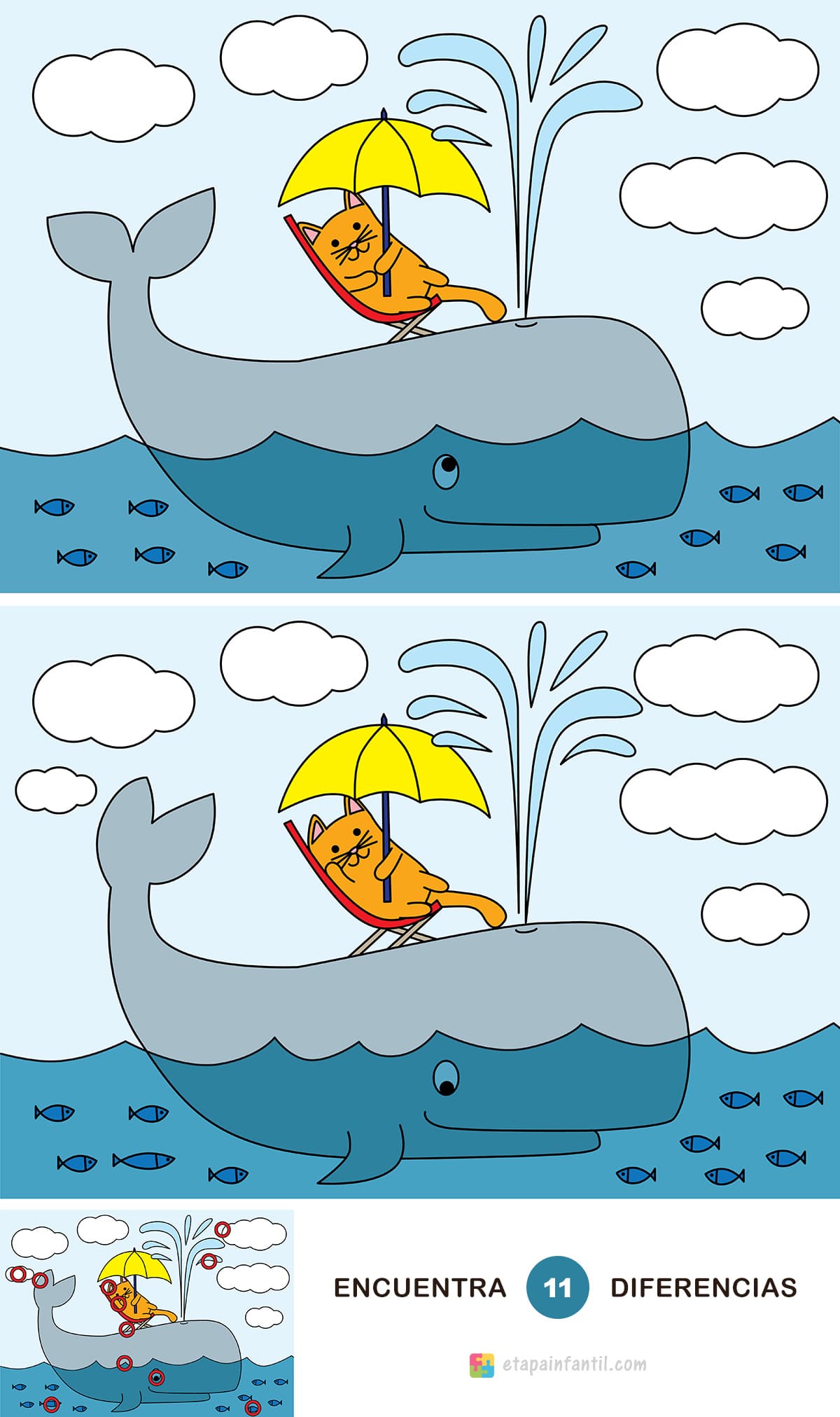 Encuentra las diferencias, un juego para estimular el desarrollo ...