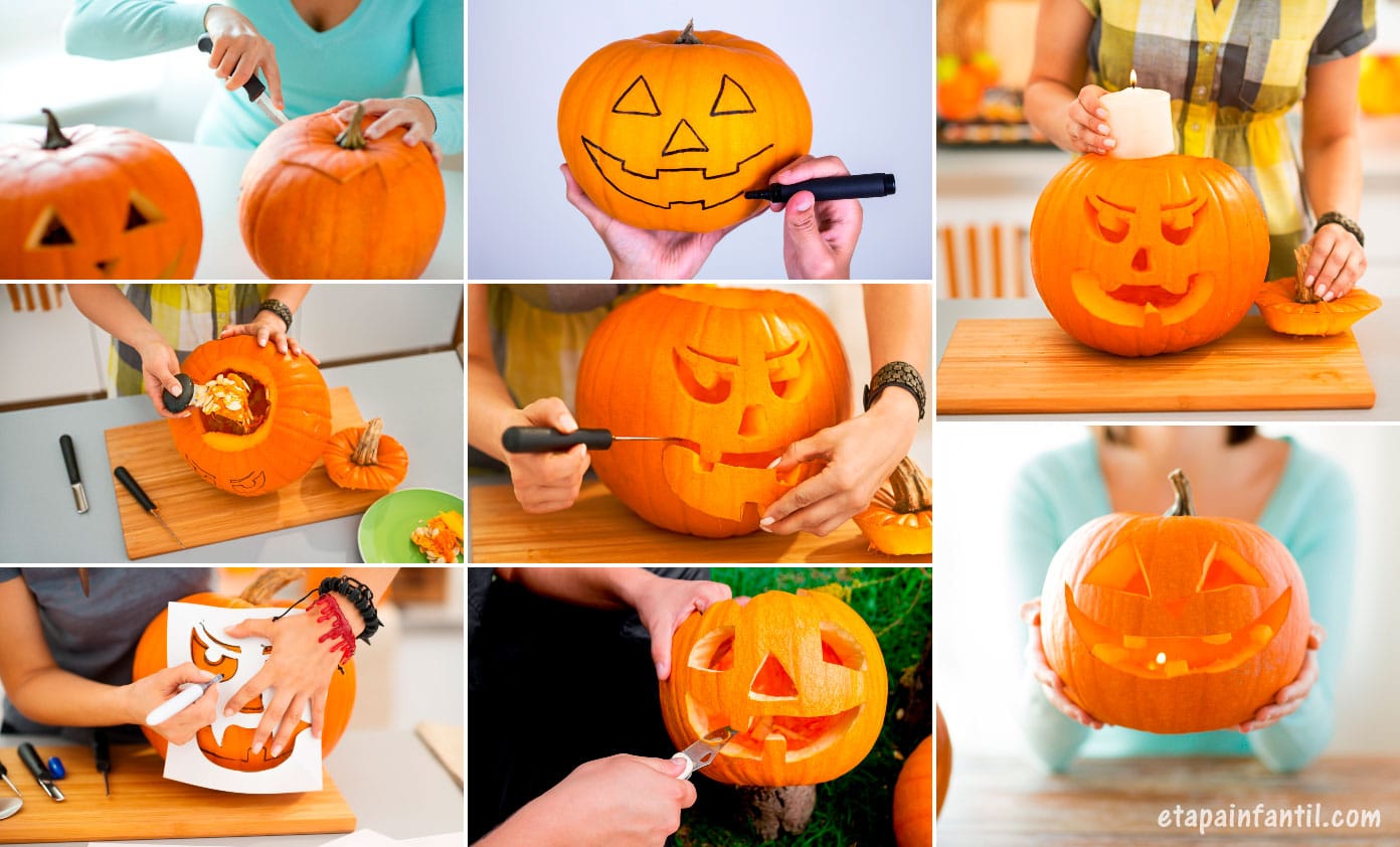 Cómo hacer una calabaza decorativa para Halloween - Etapa Infantil